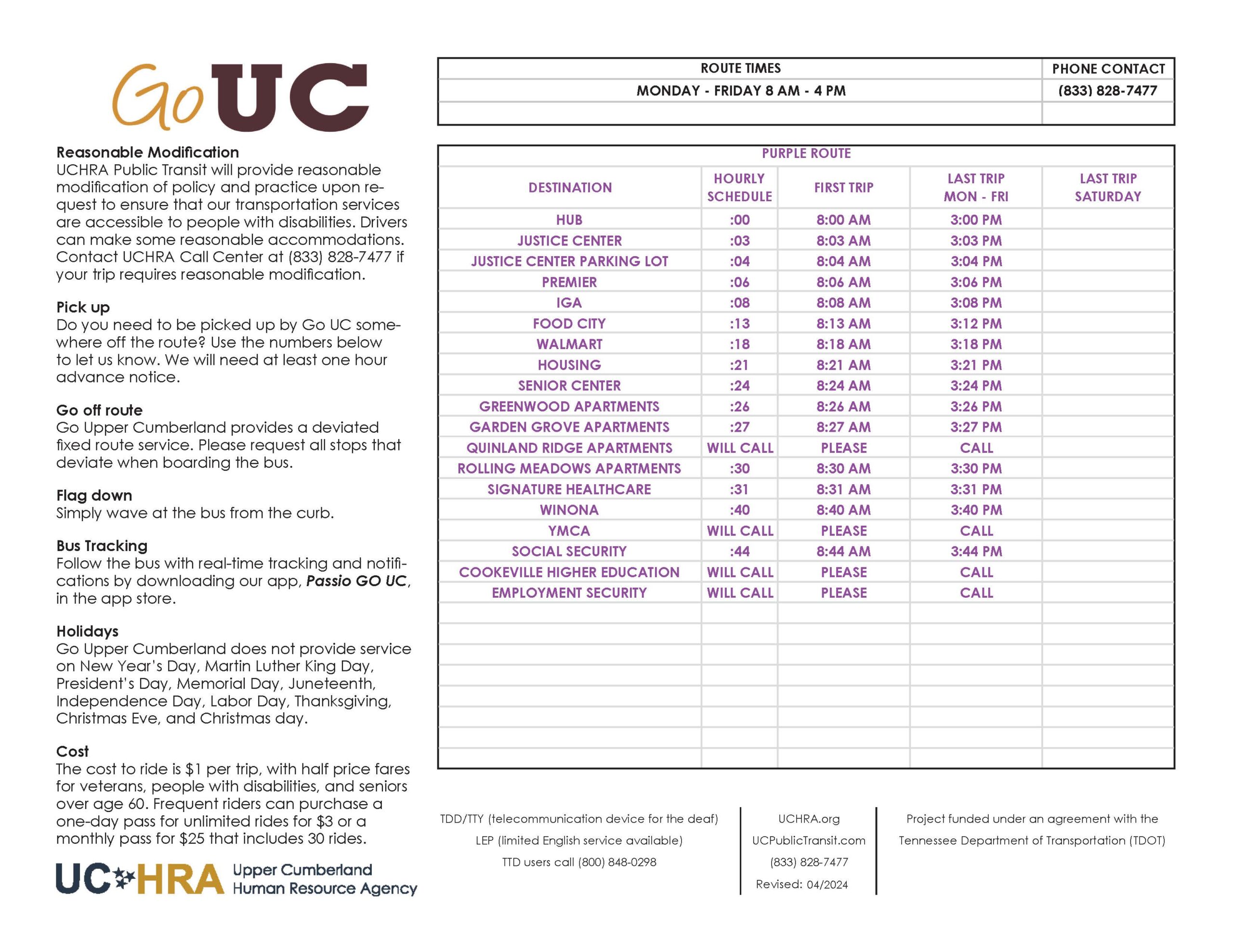 Go Maps – UCHRA Public Transportation
