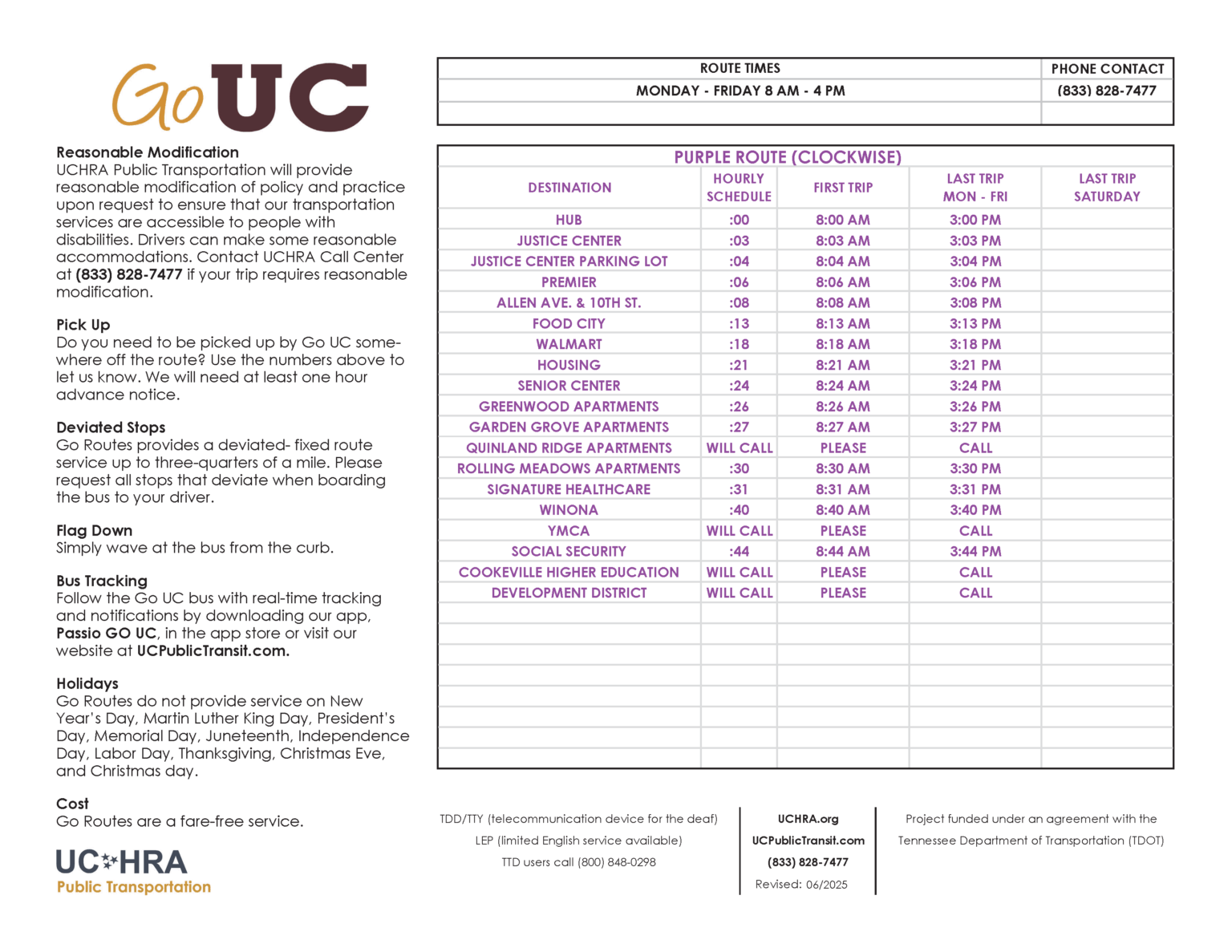 Go Maps – UCHRA Public Transportation